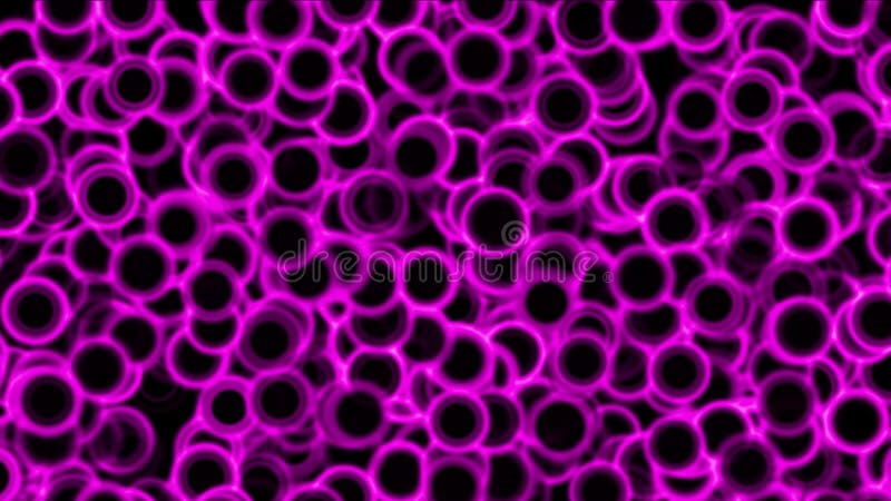 Abstract Creative Background with Circles Animated on the Surface 4k ...