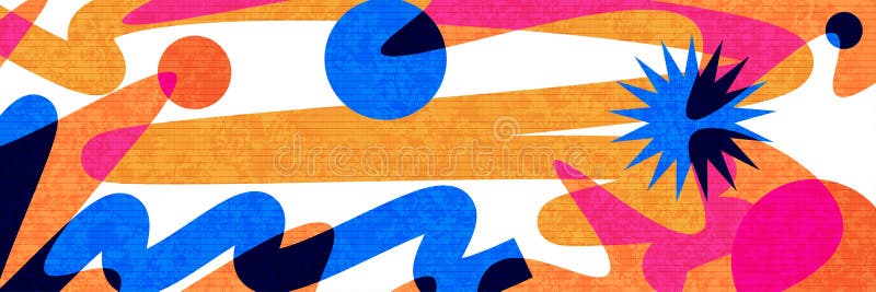 Abstract and Creative Background with Colorful Retro Elements and ...