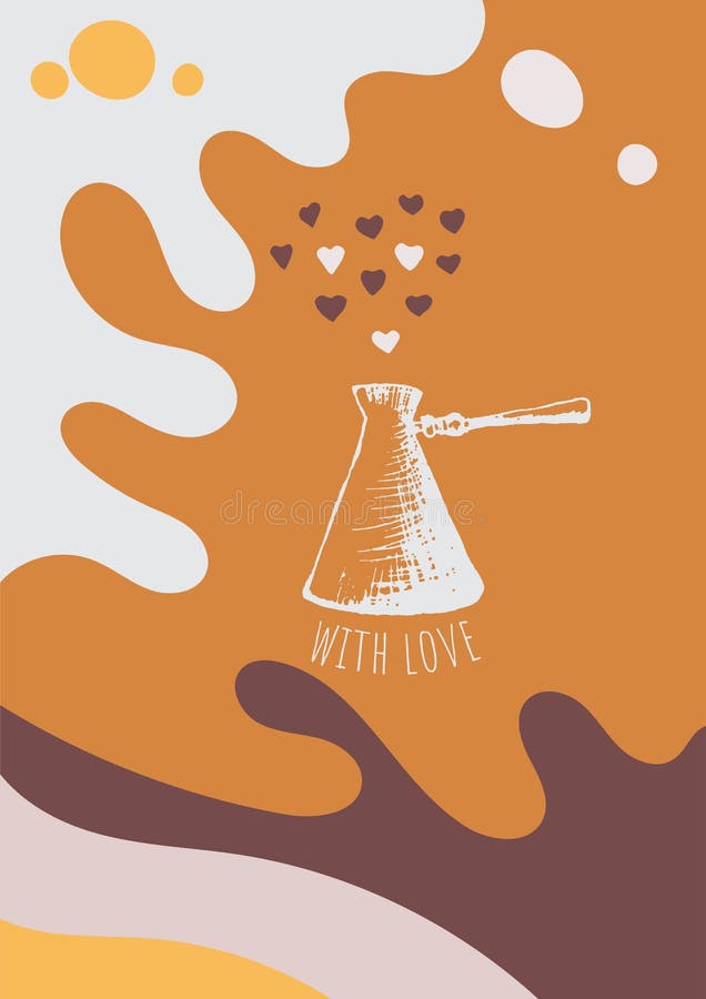 Abstract Creative Coffee Backgrounds with Copy Space for Text and ...