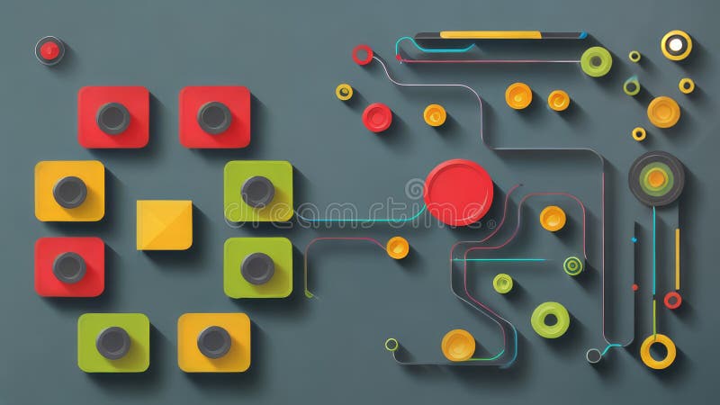 Abstract Creative Colour Interface Flat Design for Background Stock ...