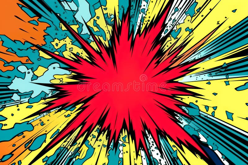 Abstract Creative Concept Comic Pop Art Style Blank, Layout Template ...