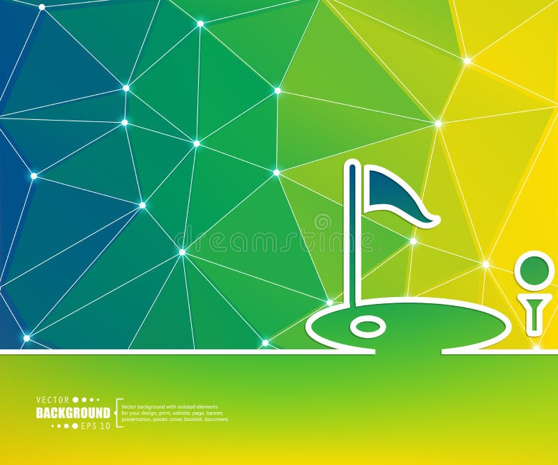 Golf elements stock vector. Illustration of irons, pencil - 10285373