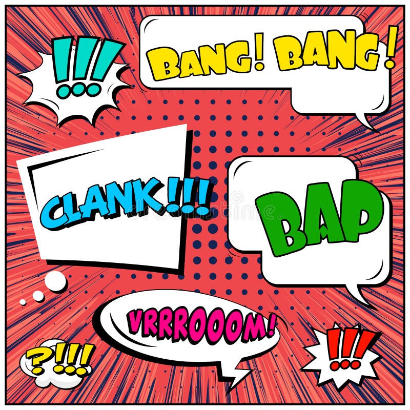 Abstract Creative Concept Vector Comic Pop Art Style Blank, Layout ...