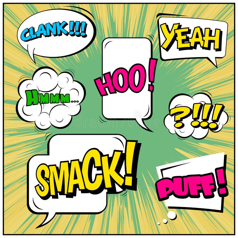 Abstract Creative Concept Vector Comic Pop Art Style Blank, Layout ...