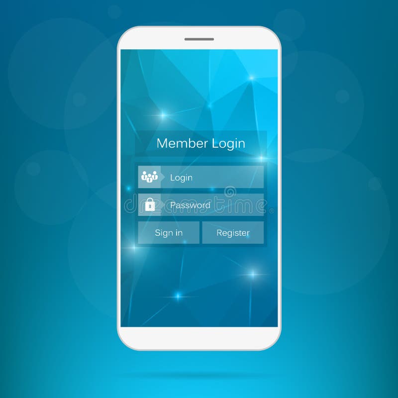 Abstract Creative Concept Vector Member Login Form Interface. for Web ... Abstract Creative Concept Vector Member Login Form Interface. for Web ...