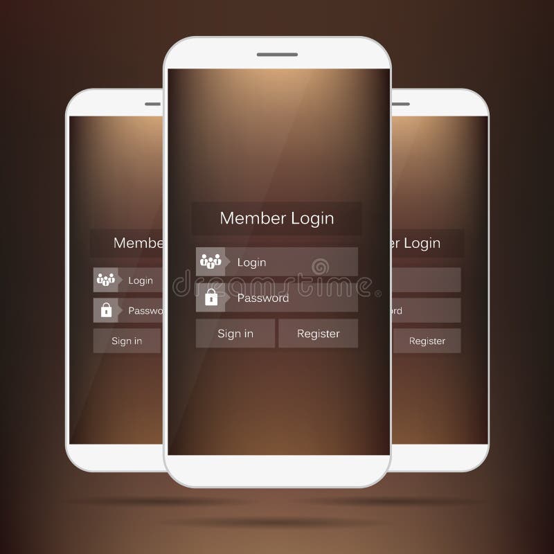 Abstract Creative Concept Vector Member Login Form Interface. for Web ... Abstract Creative Concept Vector Member Login Form Interface. for Web ...