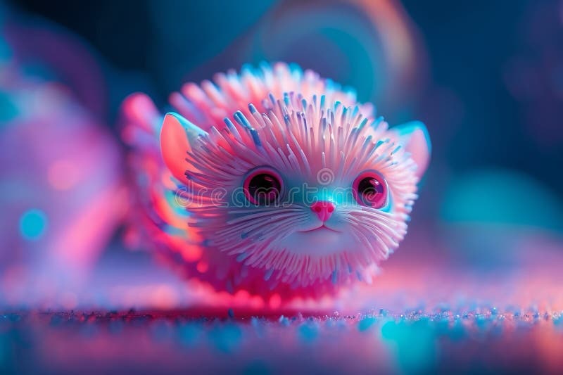 Abstract and Creative and Detail Image of Pink Mouse with Pink Theme ...