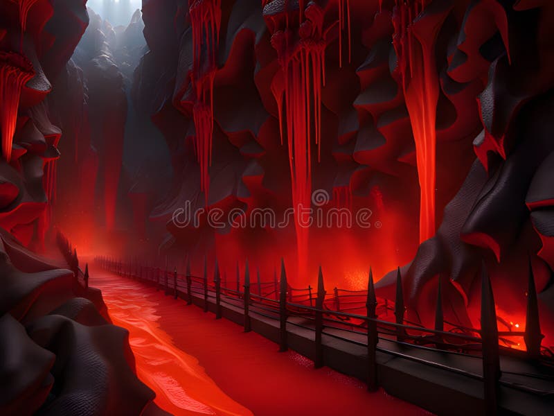 Abstract Creative Fantasy Background with Red Smoke in the Hell Stock ...