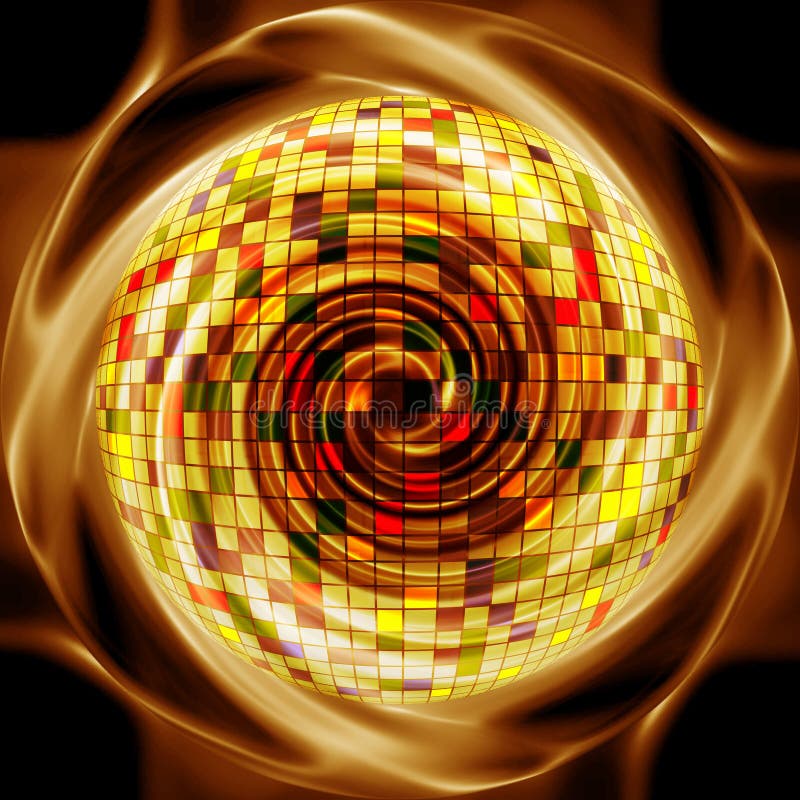 Abstract Creative Gold Background in Style of Mixed Media Stock ...