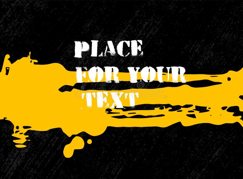 Abstract Creative Header. Hand Drawn Ink Texture. Stock Vector ...