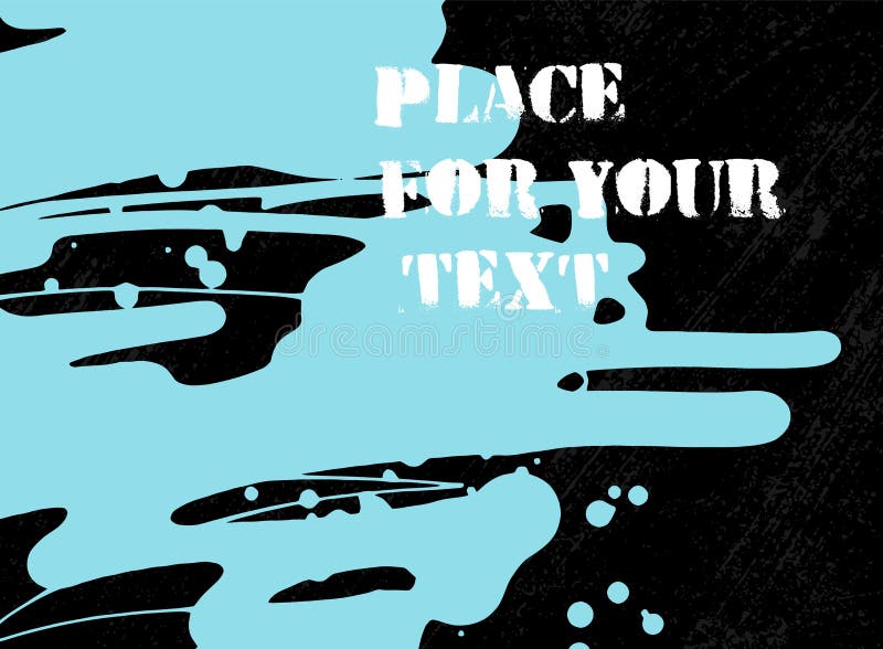 Abstract Creative Header. Hand Drawn Ink Texture. Stock Vector ...