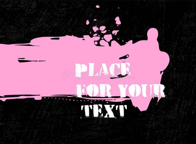 Abstract Creative Header. Hand Drawn Ink Texture. Stock Vector ...