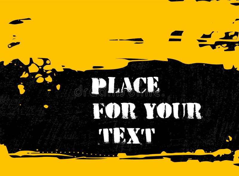 Abstract Creative Header. Hand Drawn Ink Texture. Stock Vector ...