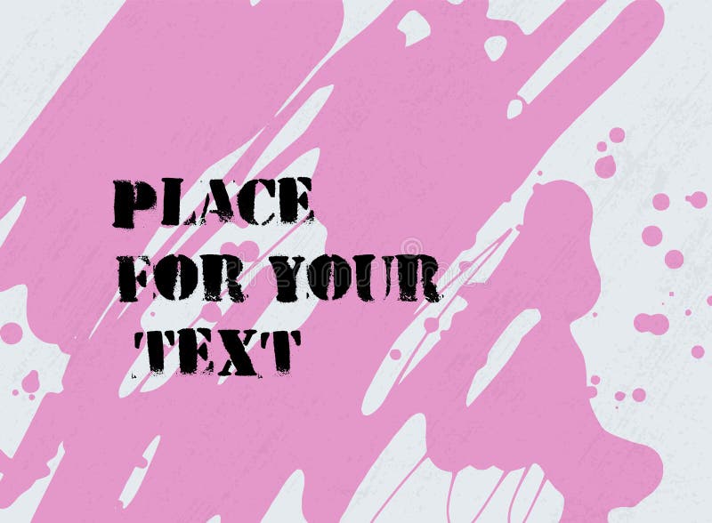 Abstract Creative Header. Hand Drawn Ink Texture. Stock Vector ...