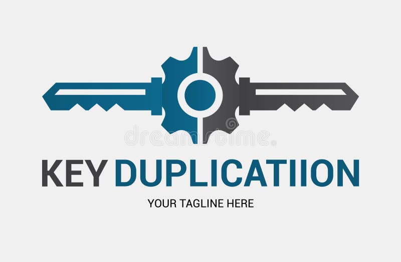 Abstract Creative Key Duplication Logo Concept. Professional Skilled ...