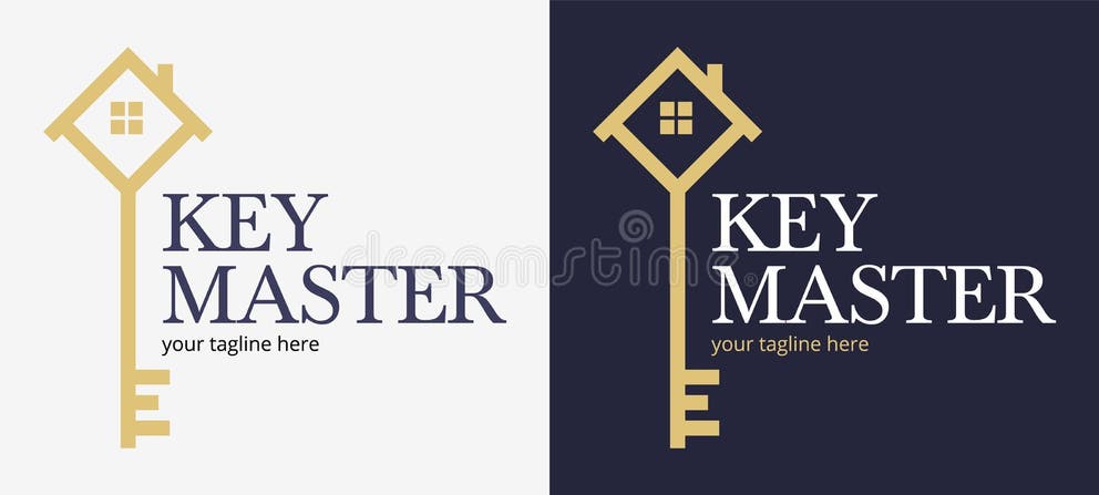 Abstract Creative Key Duplication Logo Concept. Professional Skilled ...