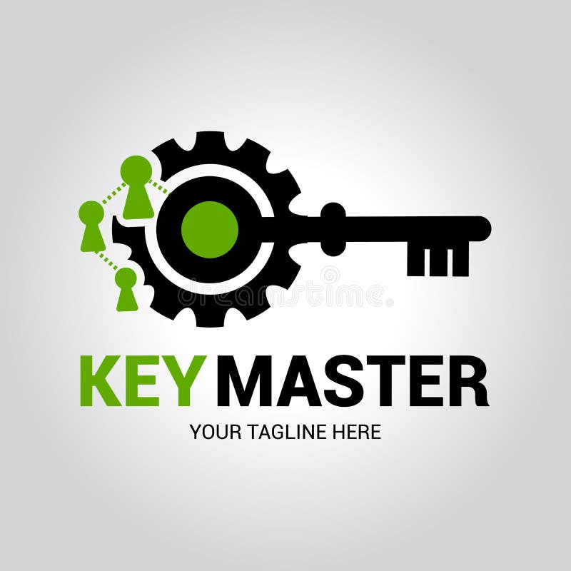 Abstract Creative Key Duplication Logo Concept. Professional Skilled ...