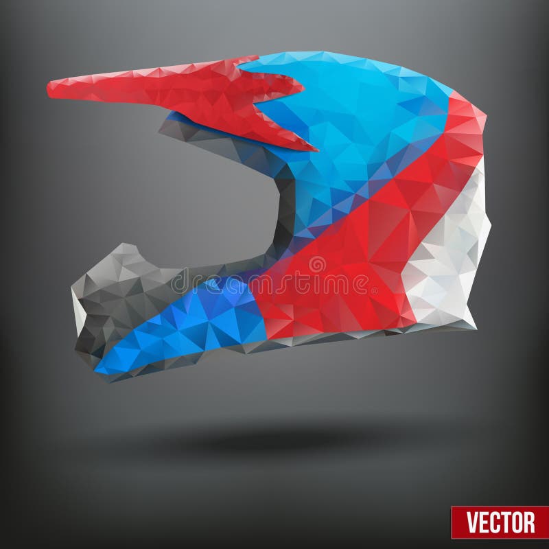 Abstract Creative Motorcycle Helmet. Vector Illustration. Stock Vector ...