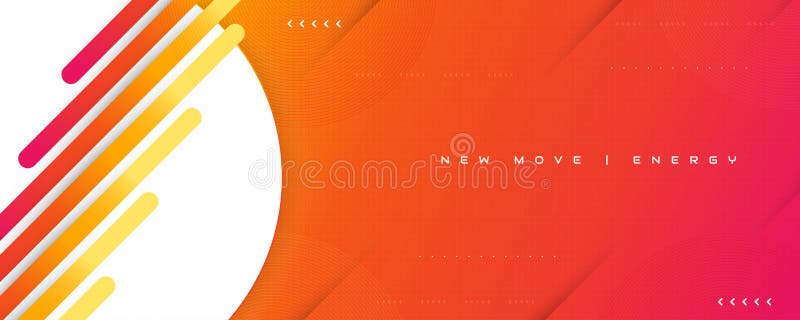 Abstract and Creative Orange Gradient Background with Modern Technology ...