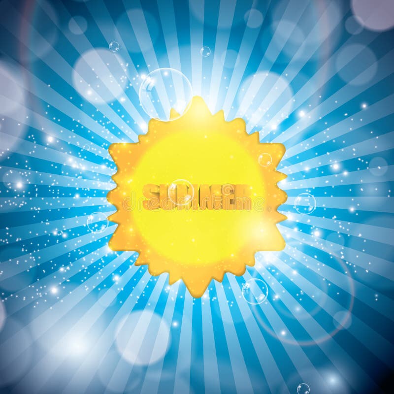 Abstract Creative Colorful Sun Design Vector Illustration Stock Vector ...