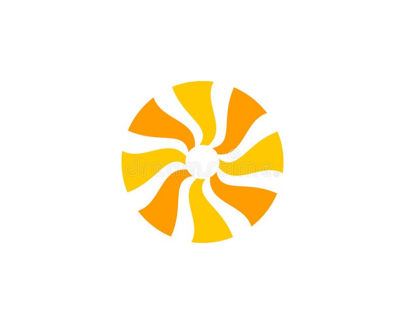 Abstract Creative Sun Logo Design Stock Vector - Illustration of field ...