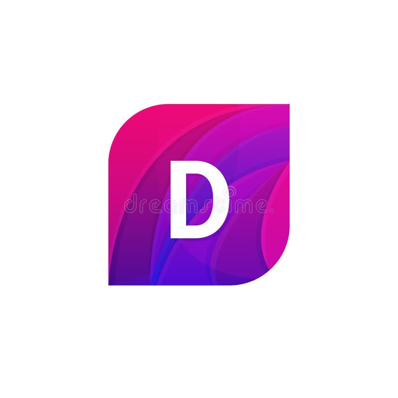 Abstract Creative Web Icon Company D Sign Letter Logo Vector Design ...