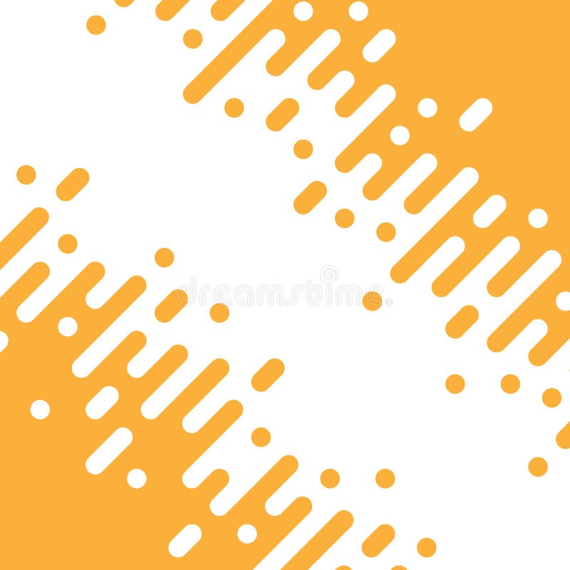 Abstract Creative Yellow Rounded Lines Halftone Transition Stock Vector ...