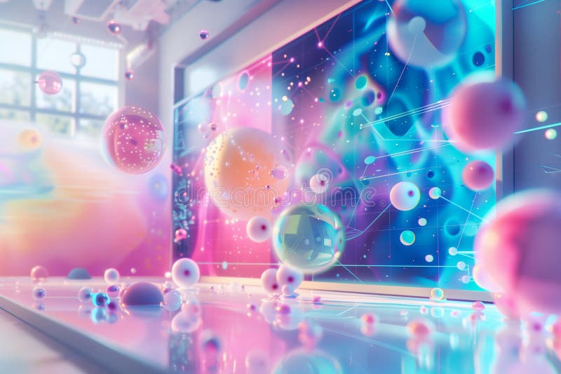 Abstract Creativity Science Classroom with Universe Space Planet, Stars ...