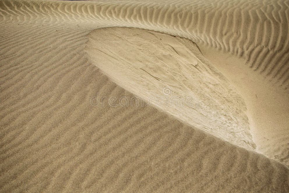 Abstract Sand Patterns in Sand Dunes. Stock Photo - Image of cresent ...