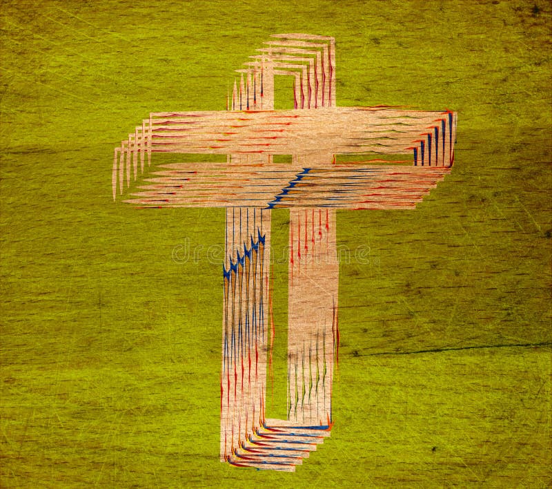 Abstract christian cross stock illustration. Illustration of faith ...