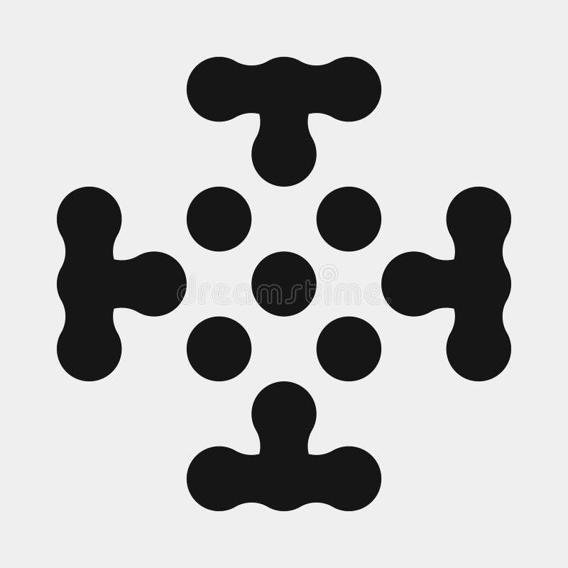 Abstract Cross Pattern Dots Logo Generative Computational Art ...