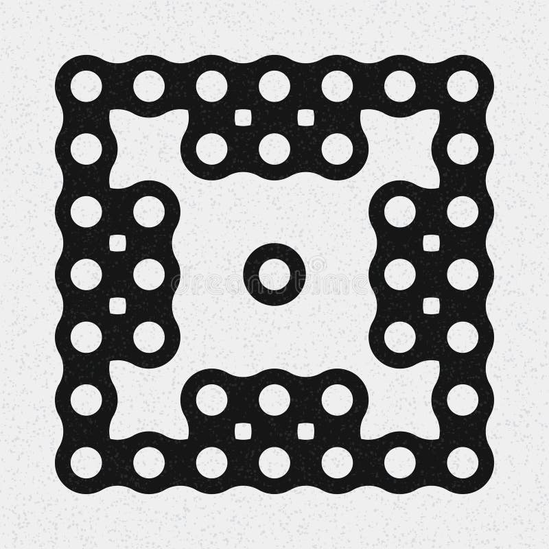 Abstract Cross Pattern Dots Logo Generative Computational Art ...