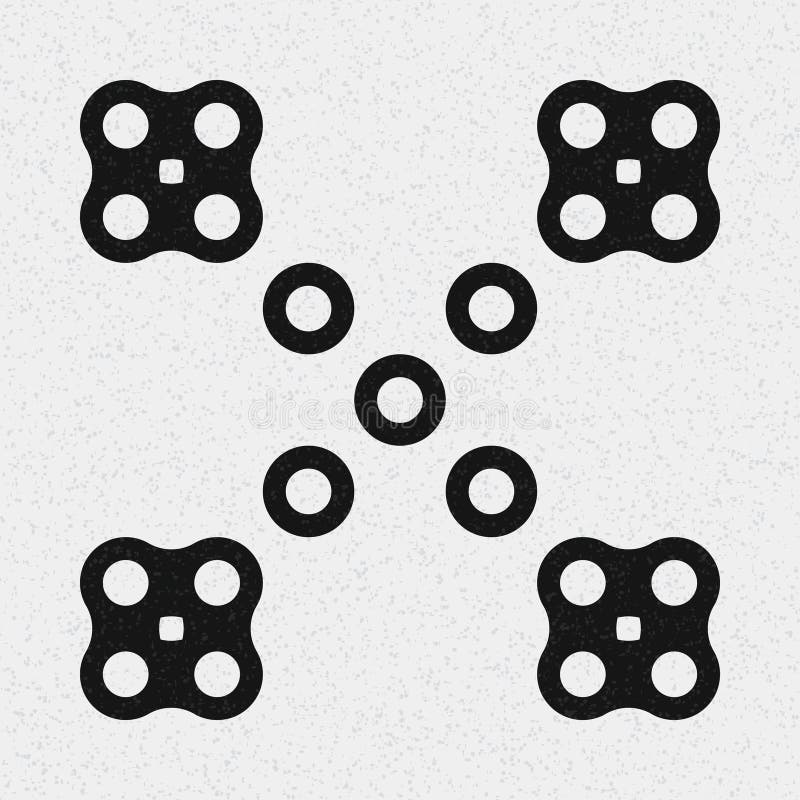 Abstract Cross Pattern Dots Logo Generative Computational Art ...
