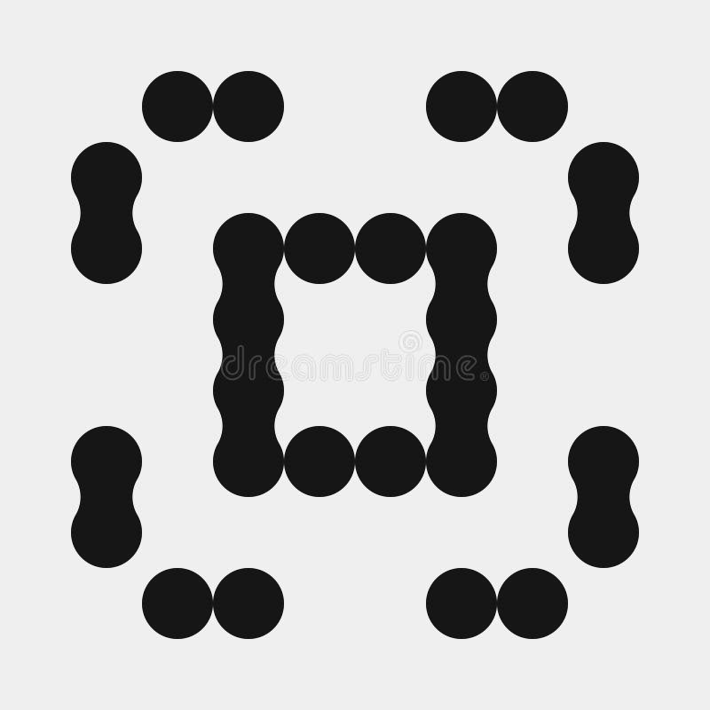 Abstract Cross Pattern Dots Logo Generative Computational Art ...