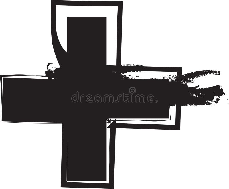Abstract cross Symbol stock vector. Illustration of arithmetic - 141513983