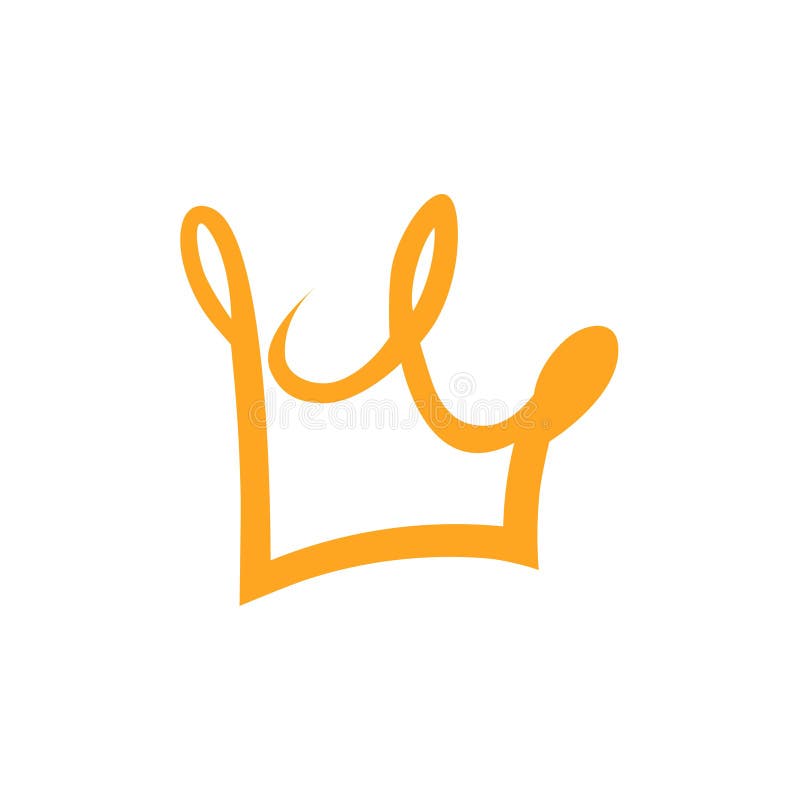 Abstract Crown Logo, Icon on White Stock Vector - Illustration of ...