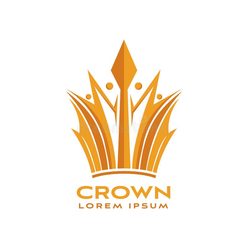 Abstract Crown Logo Vector Design Stock Vector - Illustration of letter ...