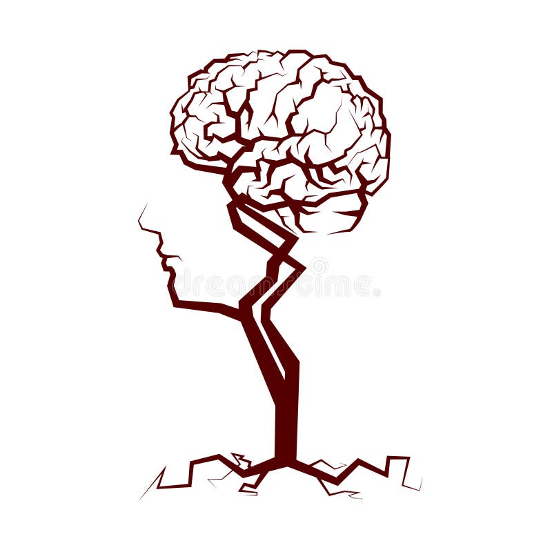 Brain Tree Logo stock vector. Illustration of intelligence - 38414778