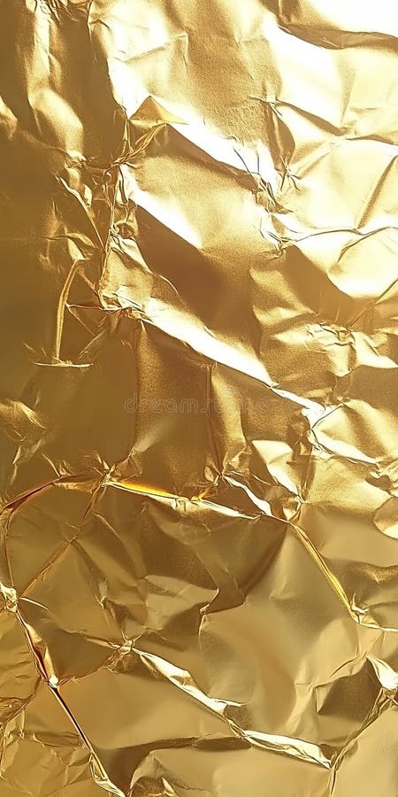 Abstract Crumpled Gold Metallic Surface Background, Texture of Shiny ...