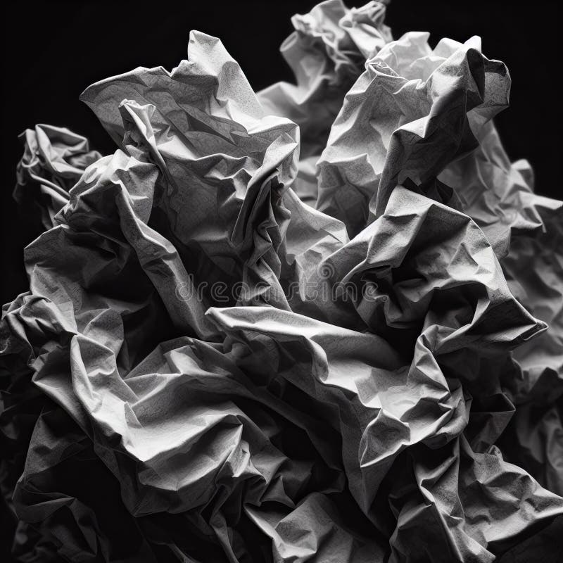 Abstract Crumpled Paper Texture Stock Photo - Image of paper, irregular ...