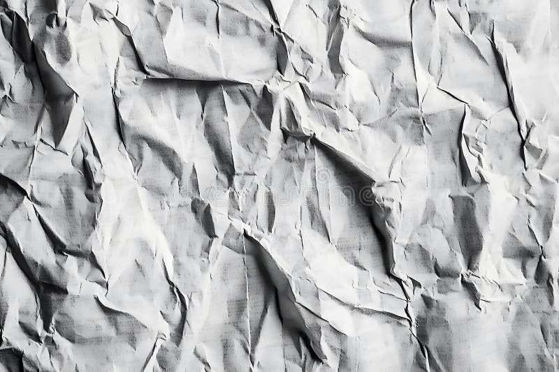 Abstract Crumpled White Paper Texture Stock Illustration - Illustration ...