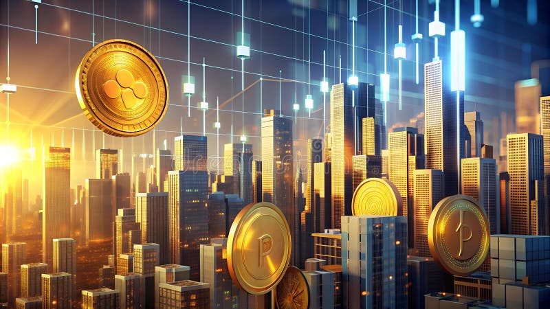 Abstract Crypto Symphony a Visual Journey through the World of ...