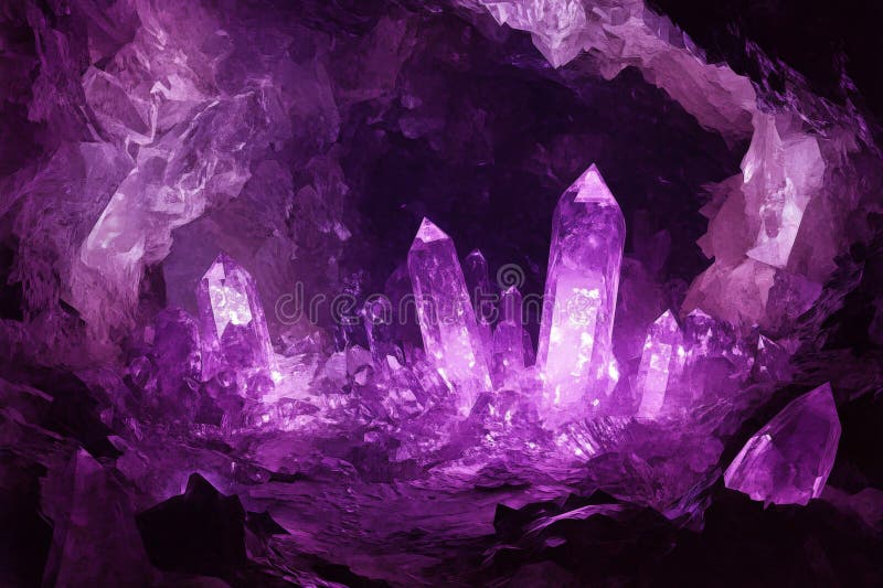 Abstract Crystal Cave Texture, Sharp and Angular Surfaces in Deep ...