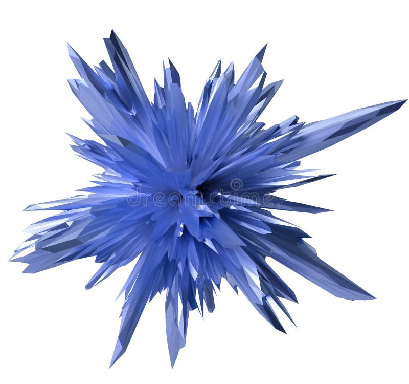 Abstract Crystal Form - Blue Stock Illustration - Illustration of ...