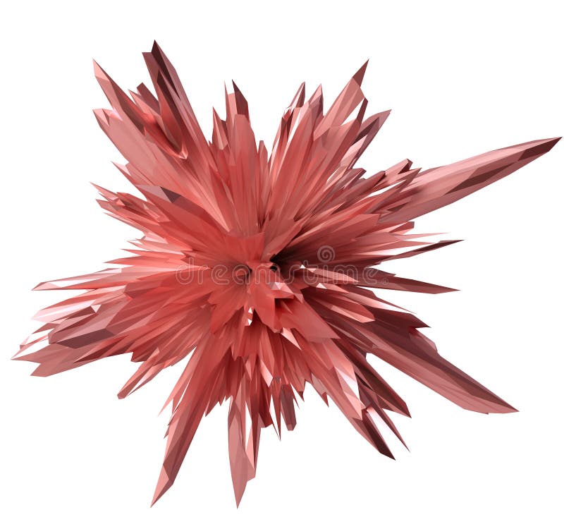 Abstract crystal form red stock illustration. Illustration of modern ...