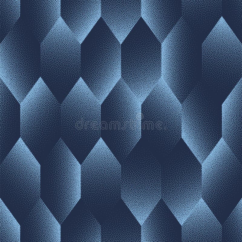 Abstract Crystal Grid Vector Seamless Pattern Trend Blue Appealing Background Stock Vector ...