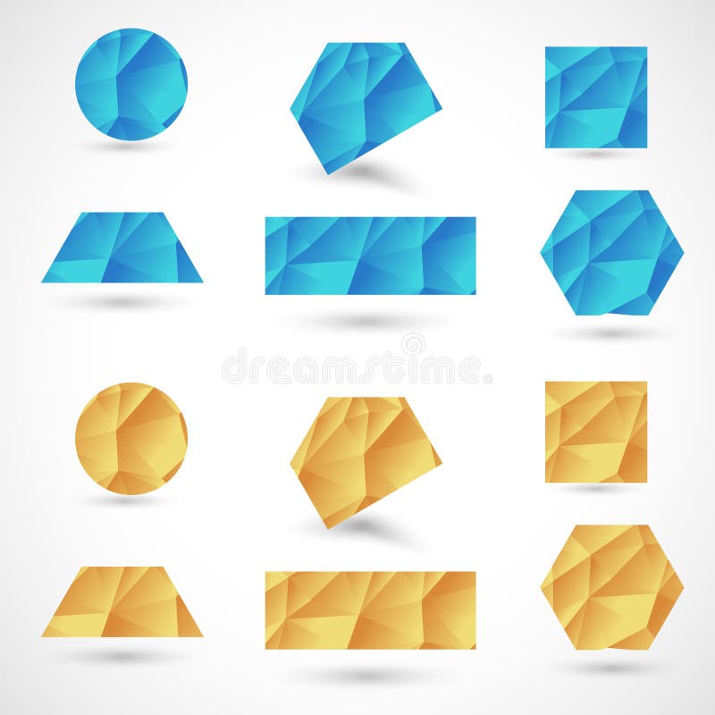 Abstract crystal tags stock vector. Illustration of idea - 51842281