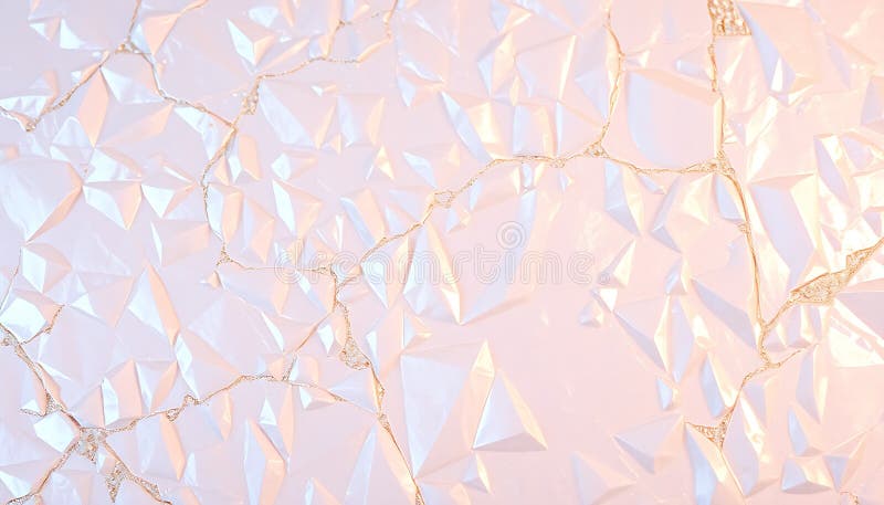 Abstract Crystal Texture, Geometric Faceted Surface Background. Stock ...