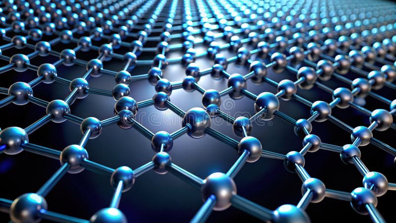 Abstract Crystalline Structure a Detailed Molecular Network ...