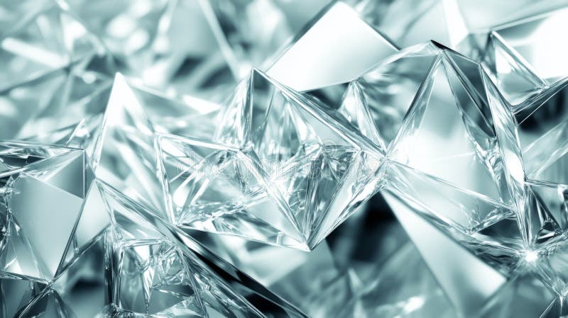 Abstract Crystalline Structure Gleaming Ice Crystals Stock Illustration ...